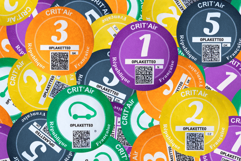 Milieusticker voor milieuzones in Europa
